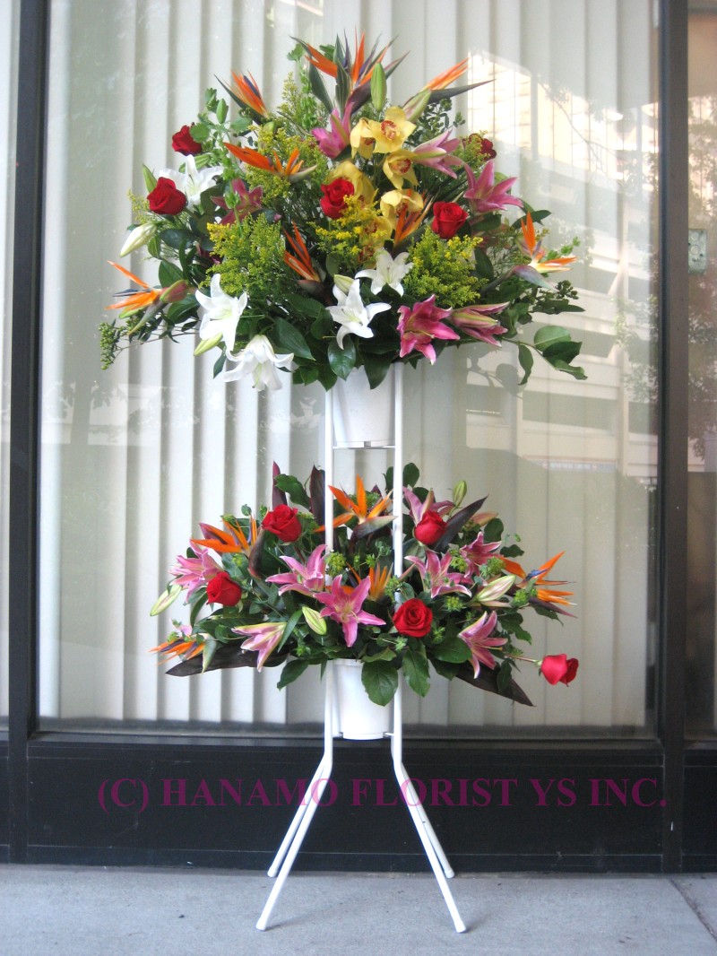 CONG005 Double Stand Flower [CONG005] - $385.00 : Hanamo Florist Online ...